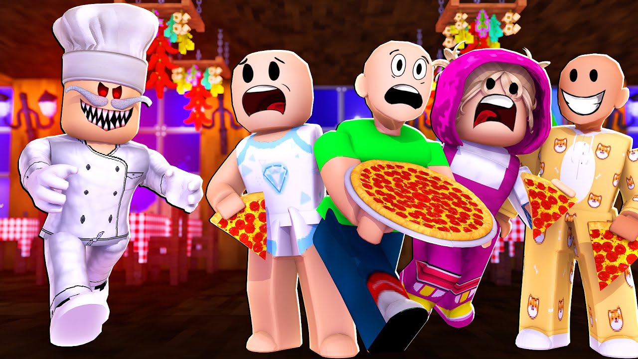 ESCAPE THE PAPA PIZZERIA OBBY ALL PARTS WITH BOBBY, MASHA, JJ AND PABLO ...