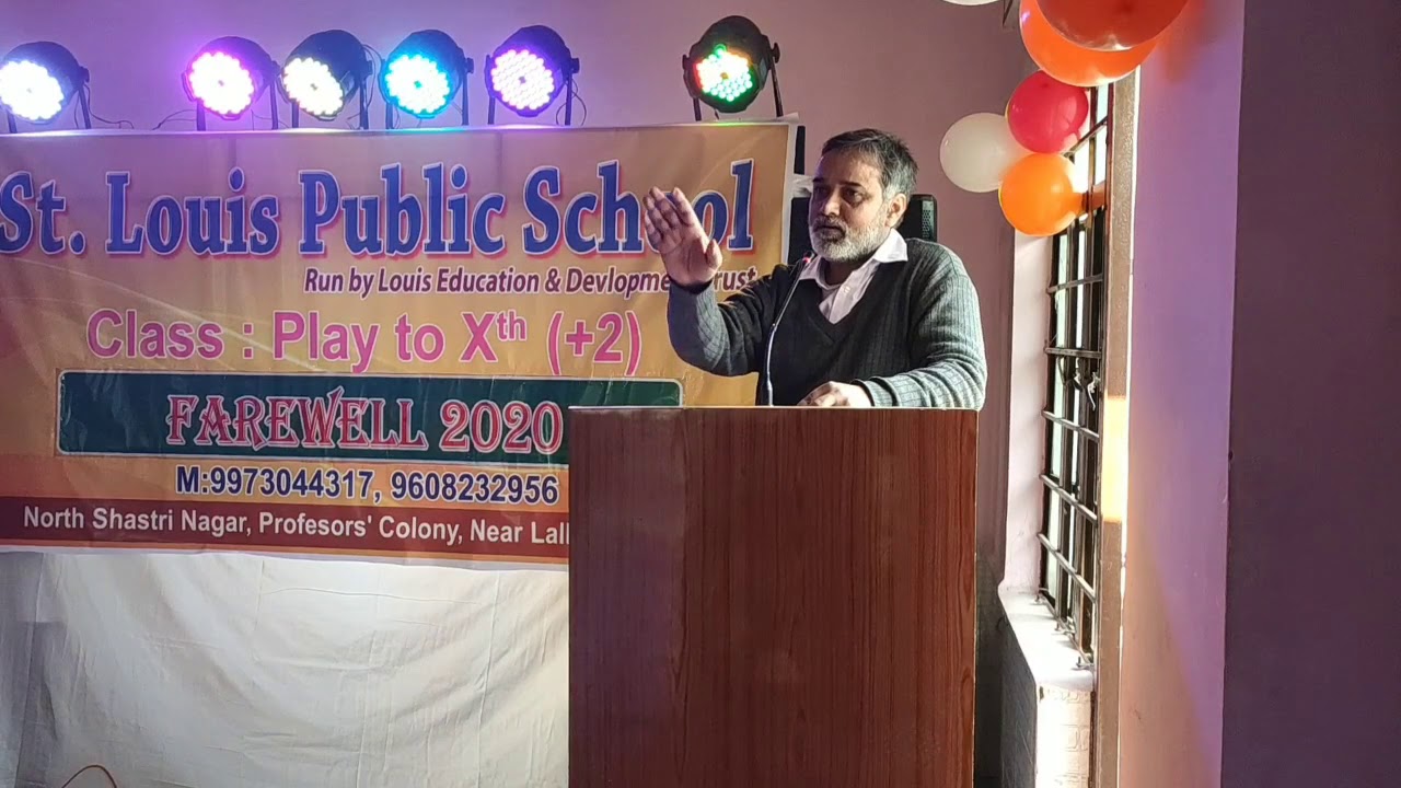 Farewell Speech for class 10 students by Principal (दीक्षांत समारोह के ...
