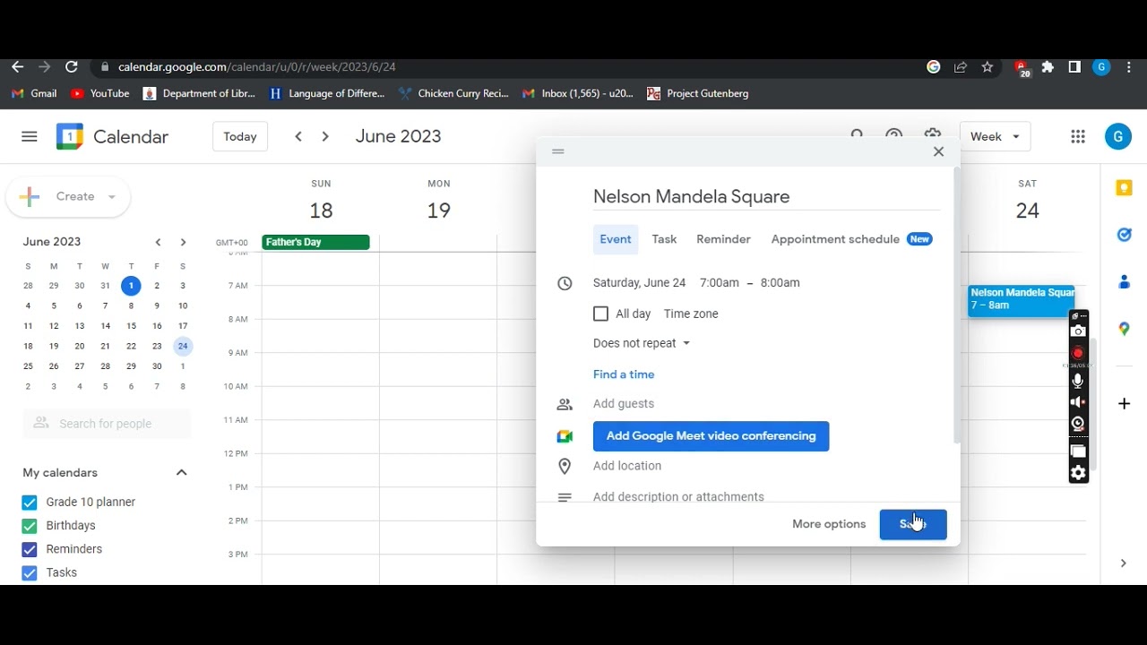 ICT TASK 6: How to use Google Calendar - YouTube