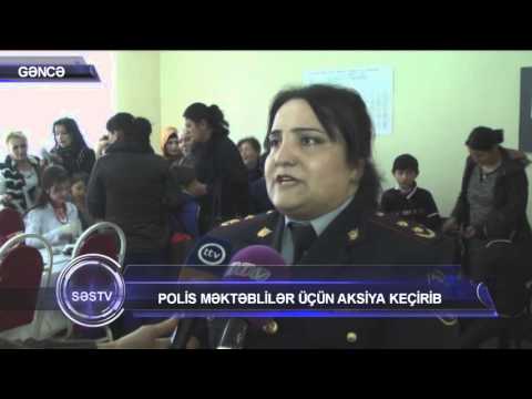 Polis mektebliler ucun aksiya kecirib