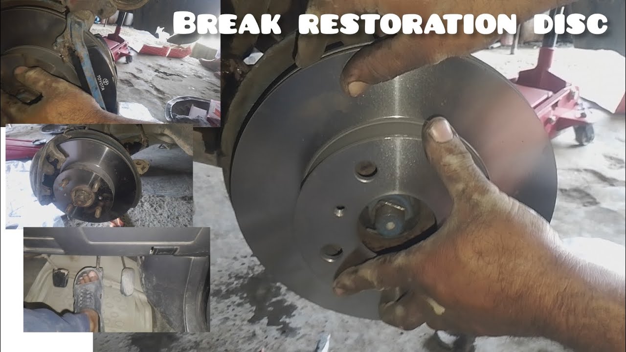 Toyota Corolla break restoration disc|how to repair break Ruter break ...