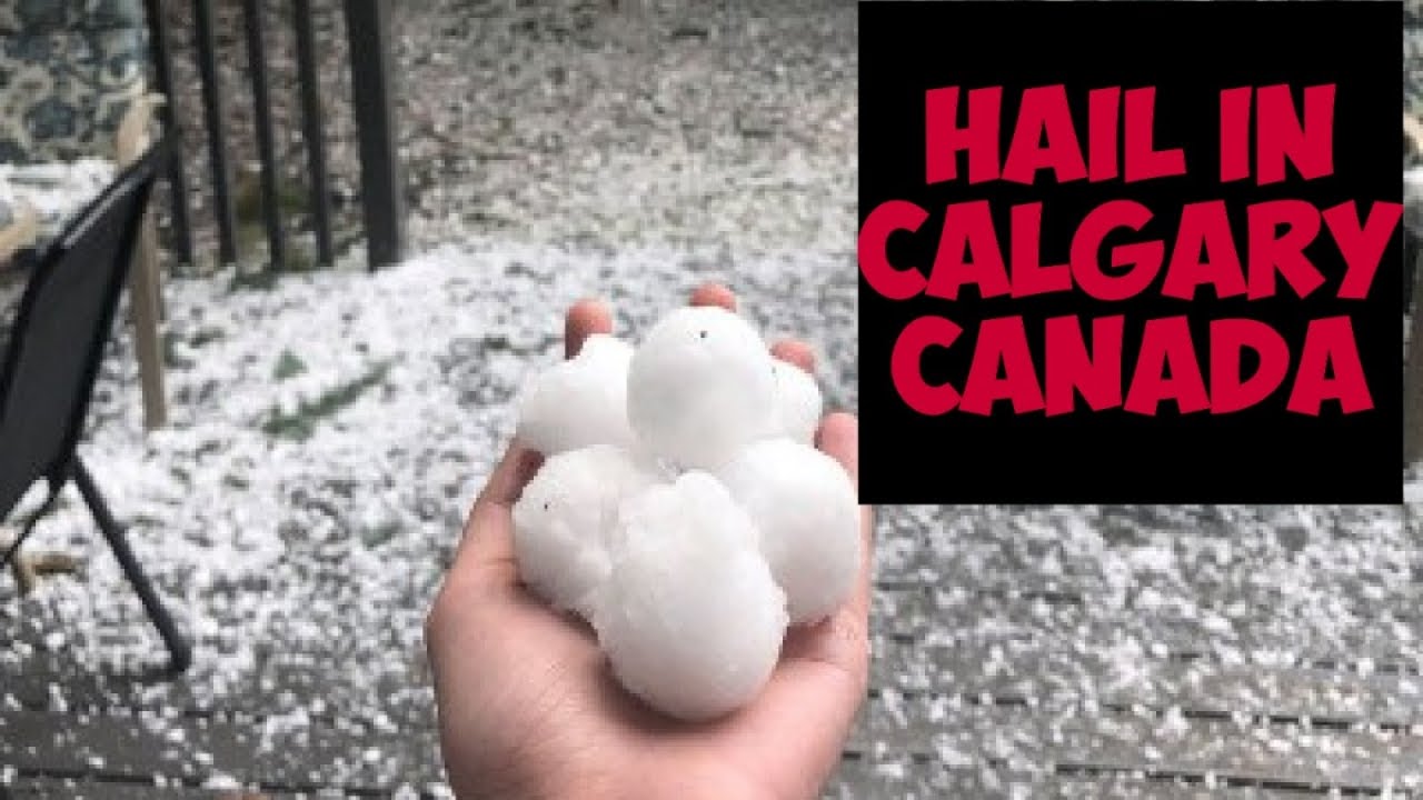 Hail Storm Strikes Again in Calgary Alberta Canada July 23,2020 - YouTube
