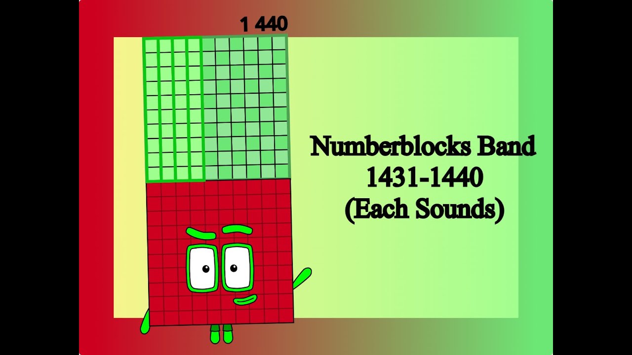 Numberblocks Band 1431-1440 (Each Sounds) (Almost The End Of Season 6 ...
