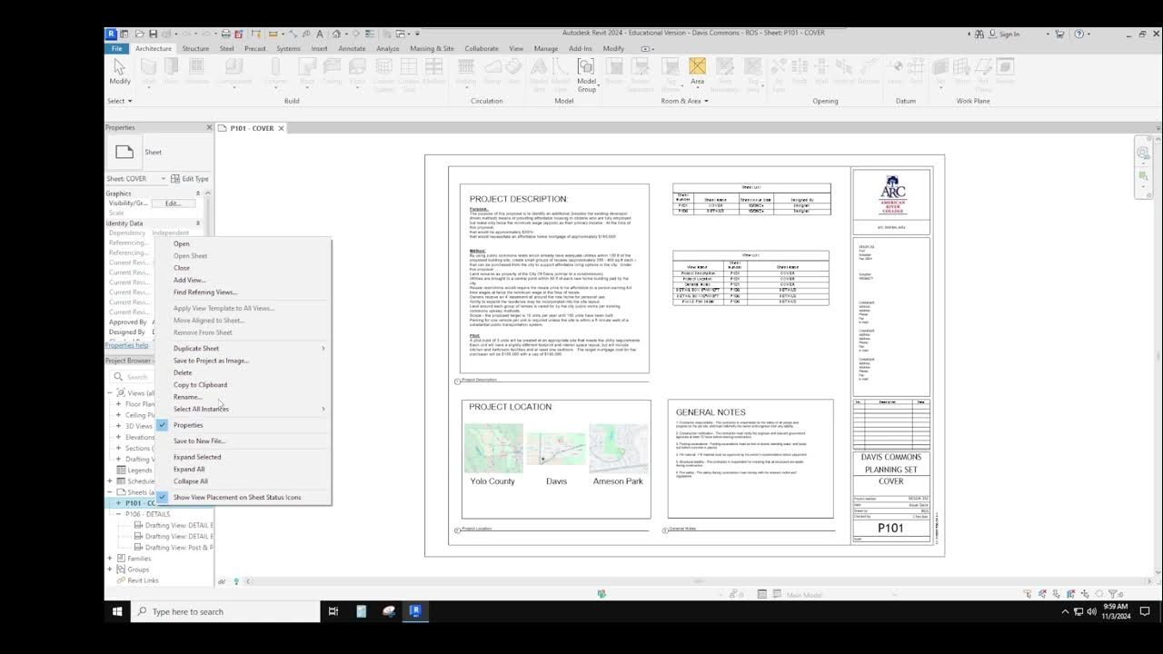 352 Create A New Sheet In Revit Using Duplicate Sheet Method - YouTube