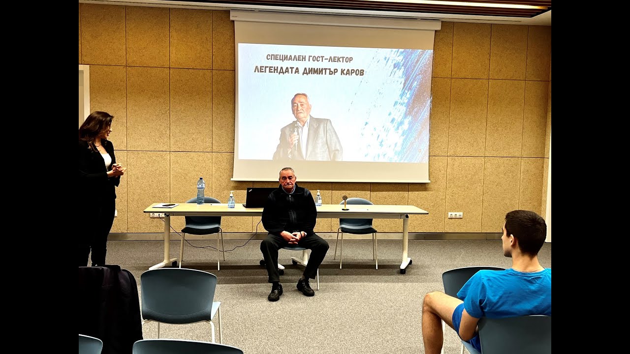 Volleyball legend Dimitar Karov guest of Levski Sofia - YouTube