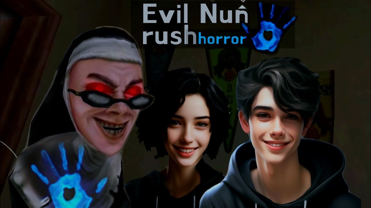 -Ты мне щас всё испортишь!🐕📷 аххахах "Evil Nun rush" horror😁 | два ...