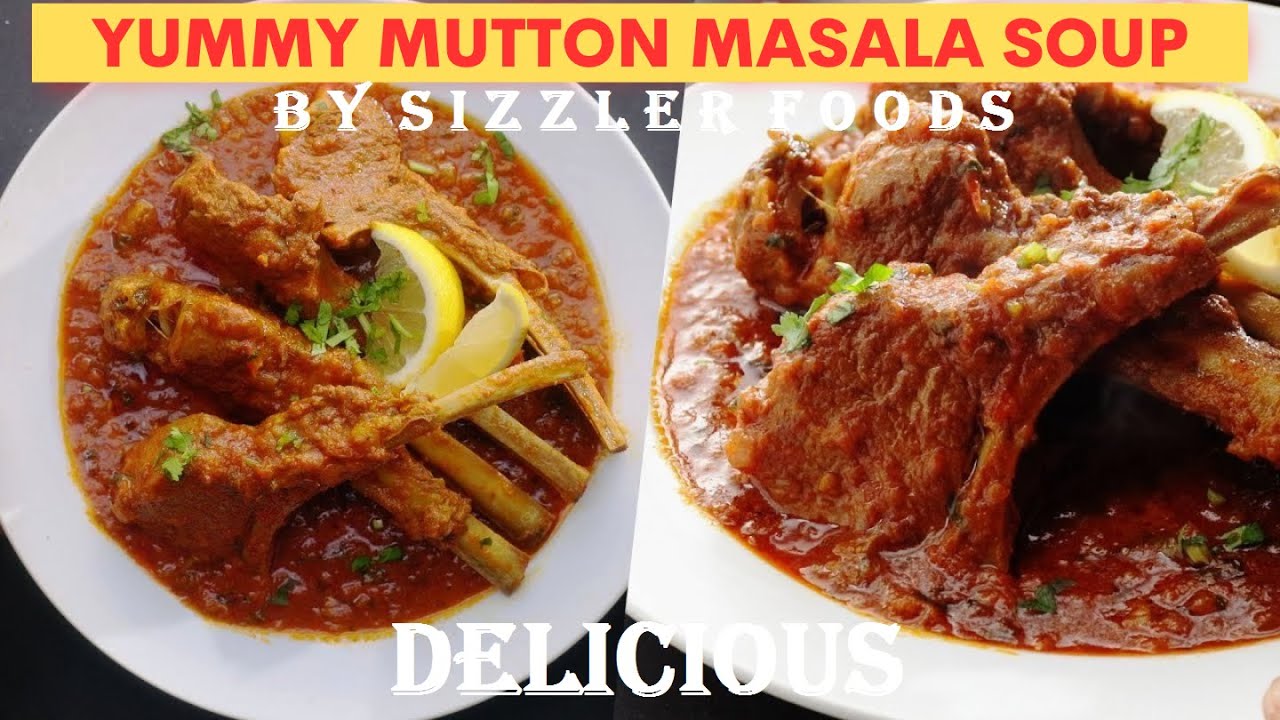 How To Make Mutton Soup ️ Yummy Masala Mutton Chops Recipe ️ ...