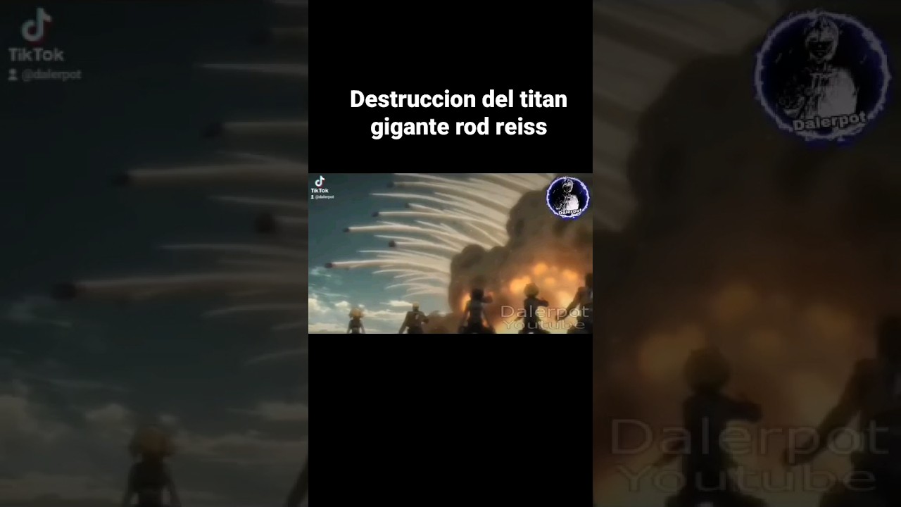 Destruccion del titan gigante rod reiss l aot #attackontitan # ...