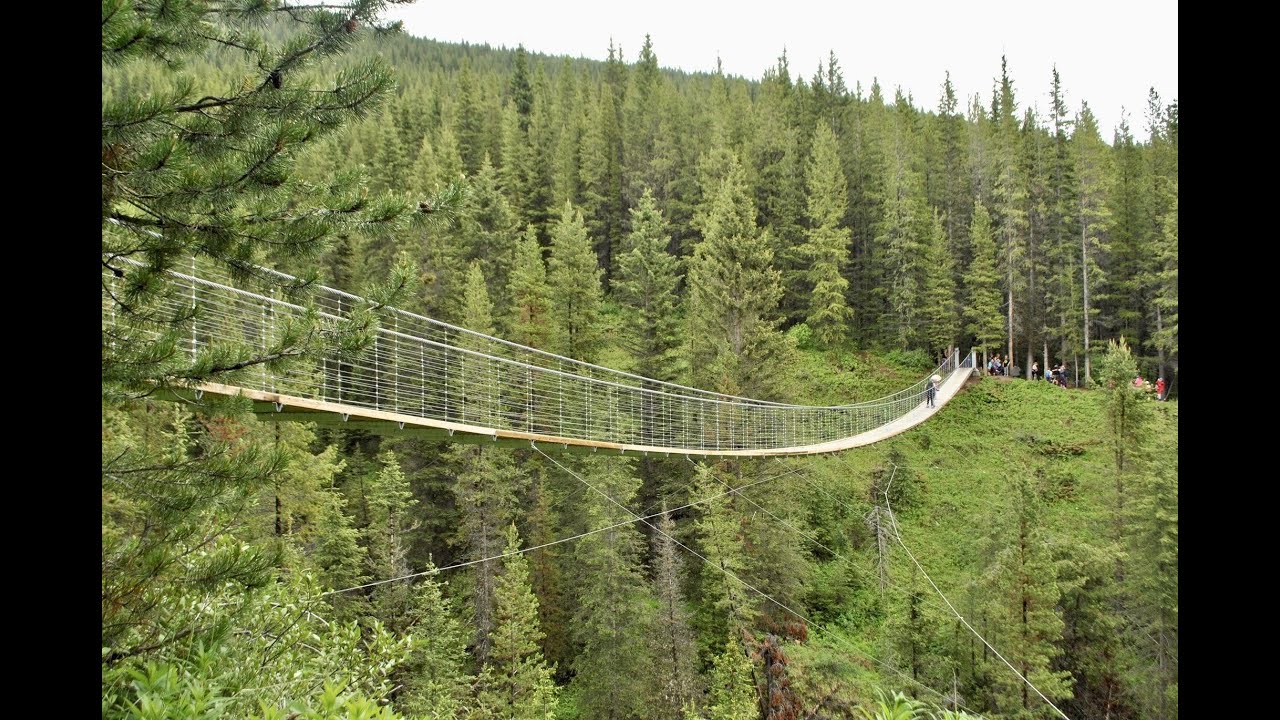 Blackshale Suspension Bridge and Cat Creek Falls - YouTube