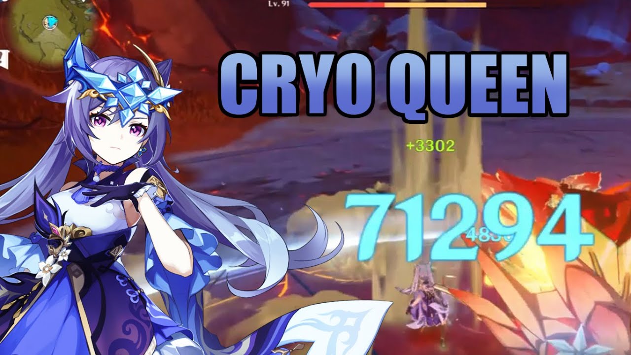 [AR54] Keqing Cryo Queen v2 Showcase - Genshin Impact - YouTube