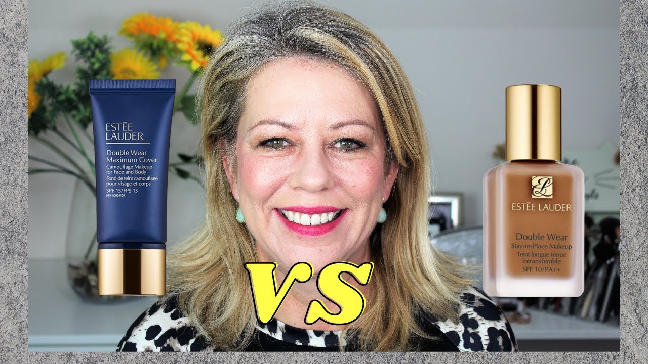 Estee Lauder Double Wear Maximum Cover Foundation vs Estee Lauder ...