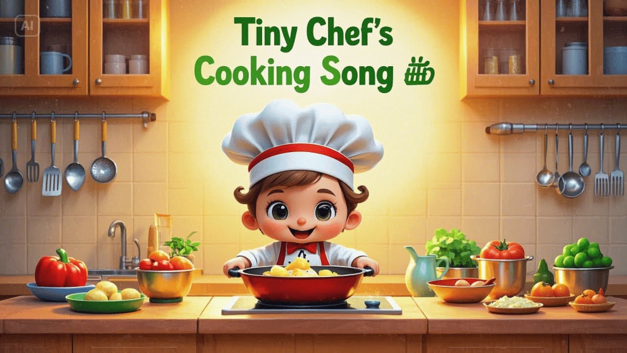 Tiny Chef's Cooking Song 🎶 | Fun Kitchen Adventure for Kids! - YouTube