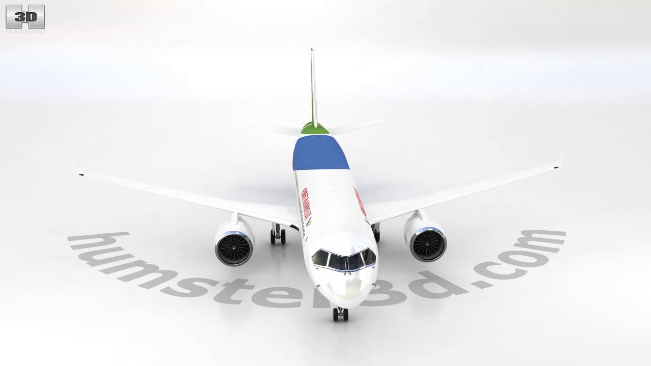 Comac C919 3D model by 3DModels.org - YouTube