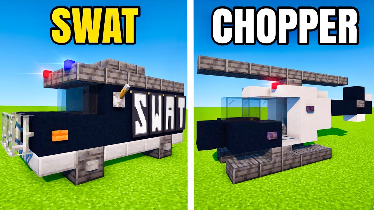 10 BEST POLICE BUILD HACKS in Minecraft - YouTube