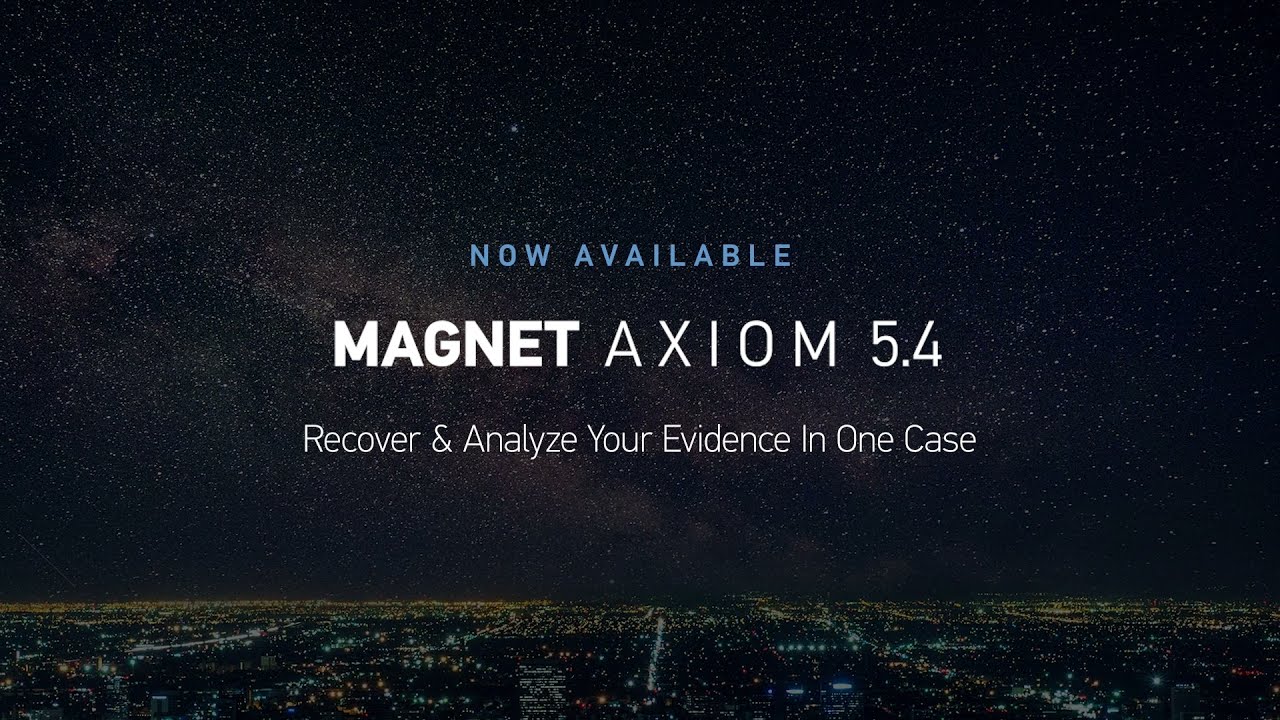 New in Magnet AXIOM 5.4: Improved VICS Exporting - YouTube