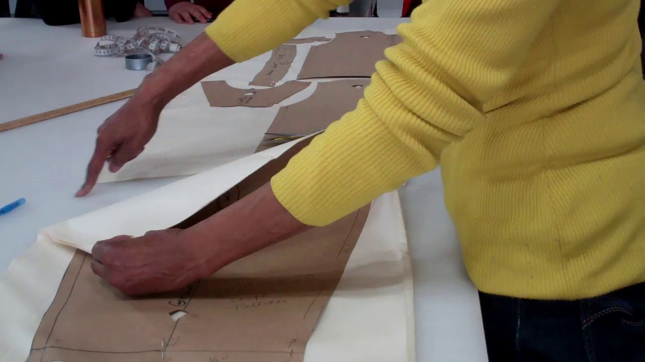 How to lay out a Pattern on Grain - YouTube