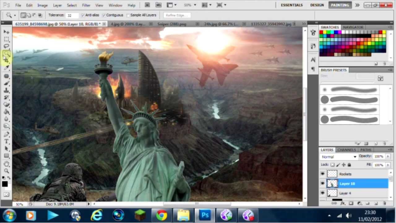Photoshop :: Speed Art :: Plan A - YouTube