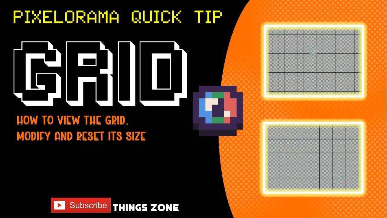 Pixelorama quick tip/How to modify the grid. Cómo modificar la ...