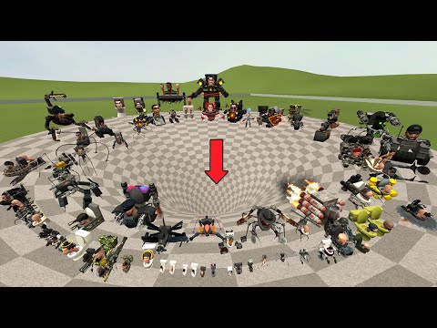 Spartan Kicking Skibidi Toilets in The Giant Funnel Pit 2 | Garry's Mod