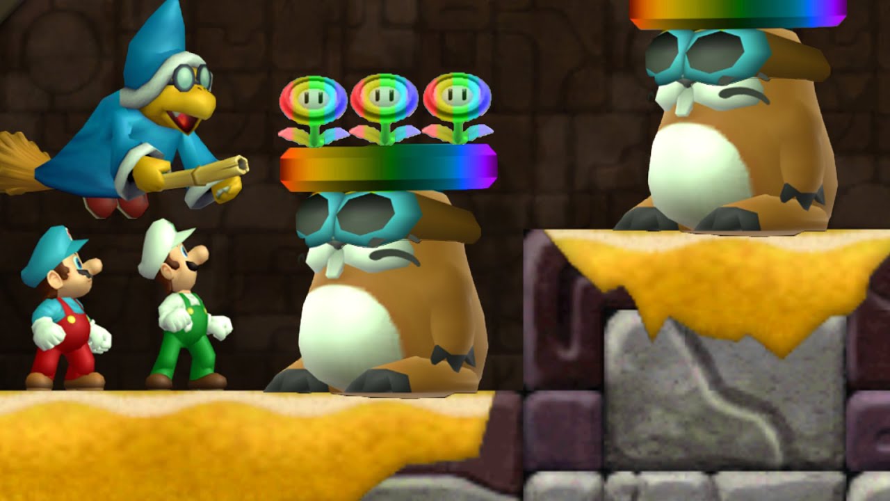 Newer Super Mario Bros. Wii - Walkthrough - 2 Player Co-Op #08 - YouTube