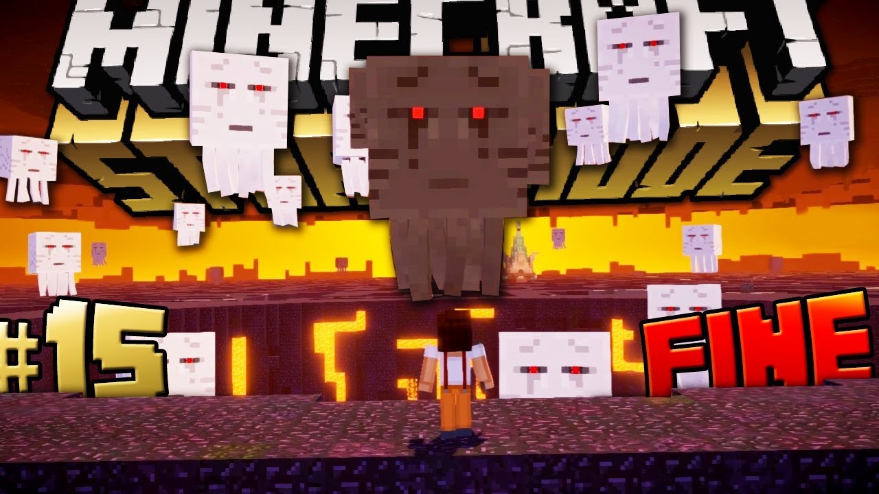 UN NUOVO BOSS GHAST A TRE TESTE - Minecraft: Story Mode 2 ITA #15 ...