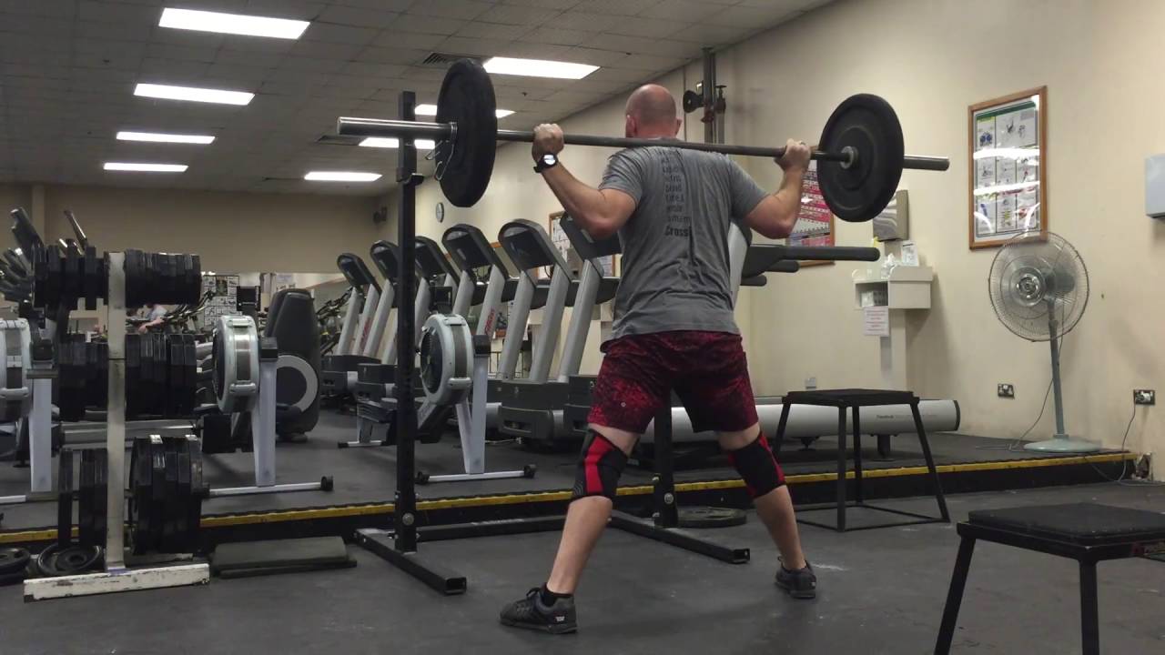 Sumo stance good mornings @ 95# x 10. - YouTube