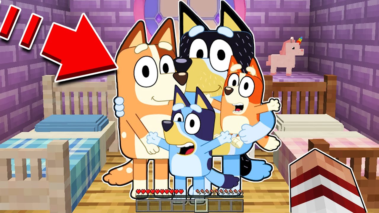 APARECE CHILLI LA MADRE DE BLUEY EN MINECRAFT - YouTube