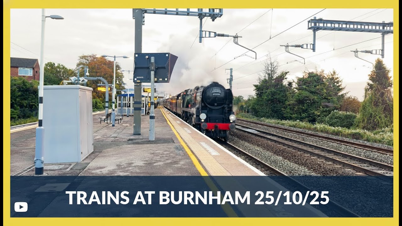 Trains at Burnham Station | GWR, Elizabeth Line, Rail Tour & Class 66 ...
