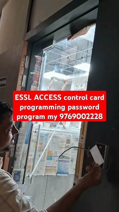 Access control system #Essl js32e #accesscard #programming - YouTube