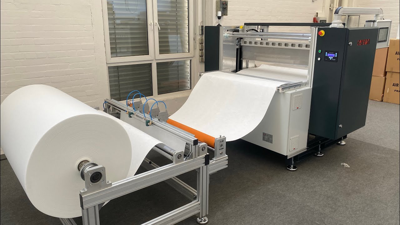 Knife Pleating Machine - YouTube