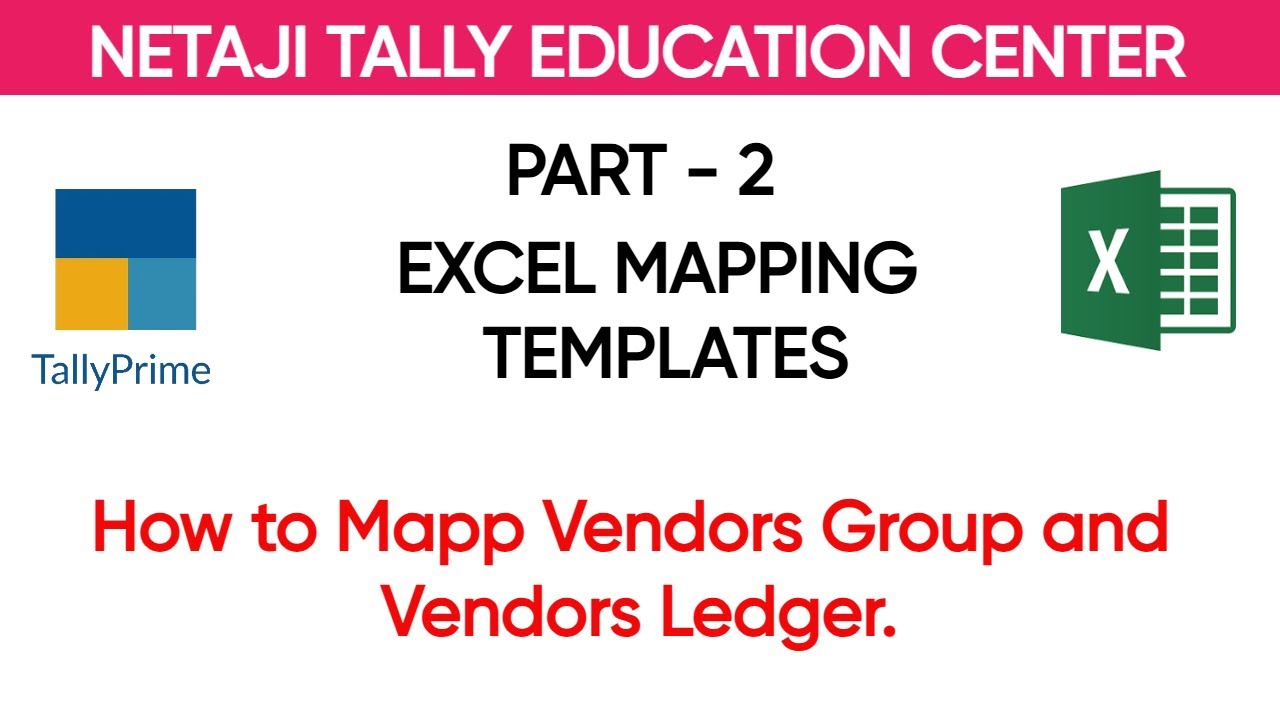 How to Mapping Vendors Group & Vendors Ledger in Tally Prime 5.0 Part ...