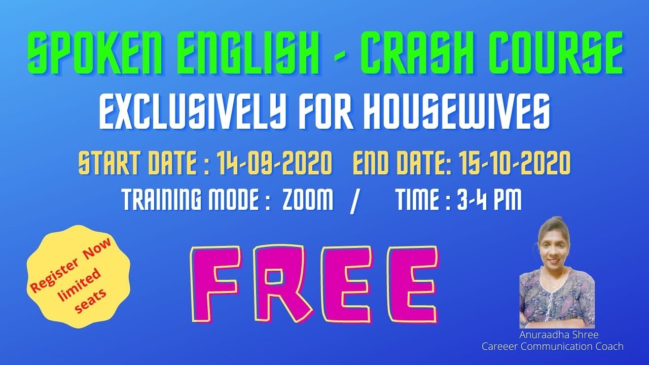 DAY -1 SPOKEN ENGLISH - CRASH COURSE - FREE - YouTube