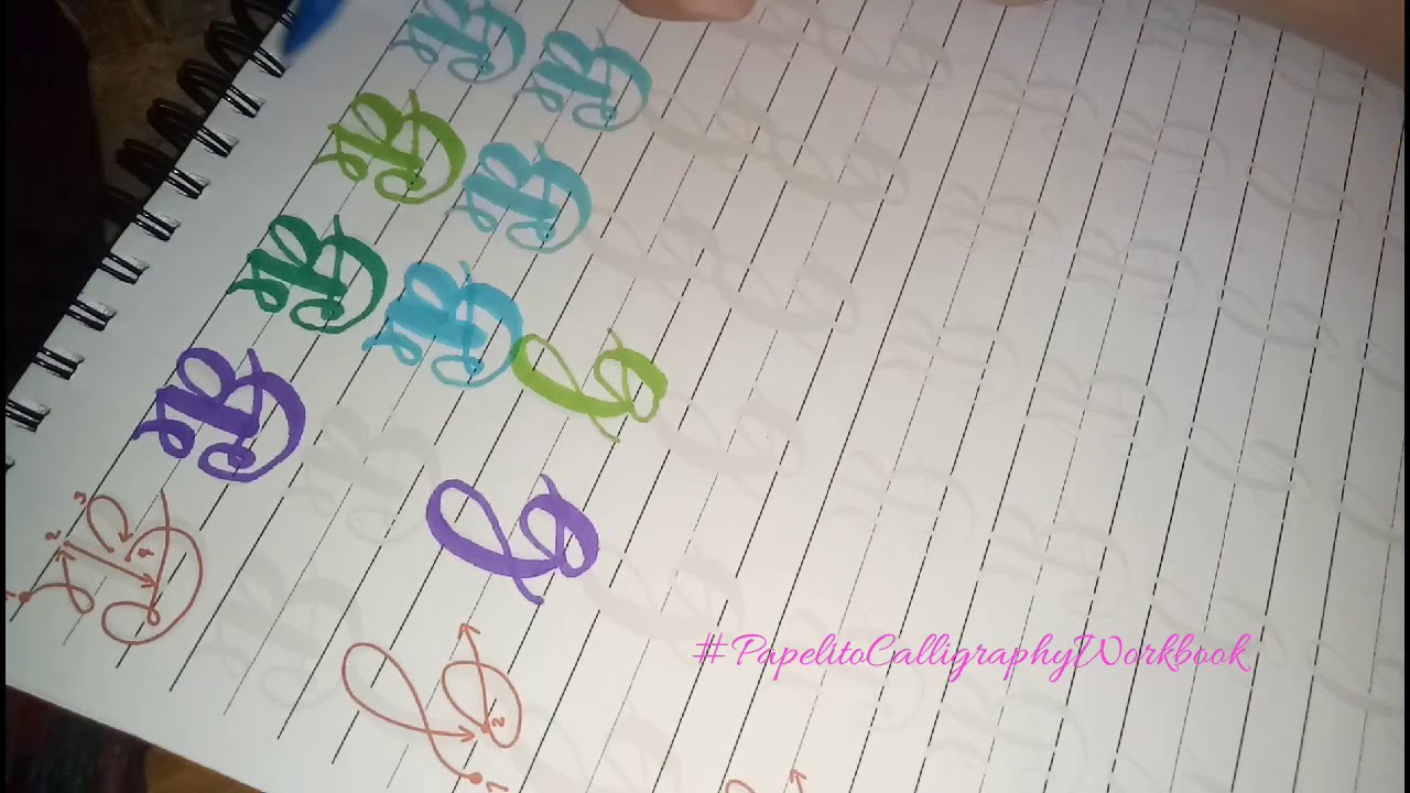 Brush Calligraphy "Letter B" - YouTube