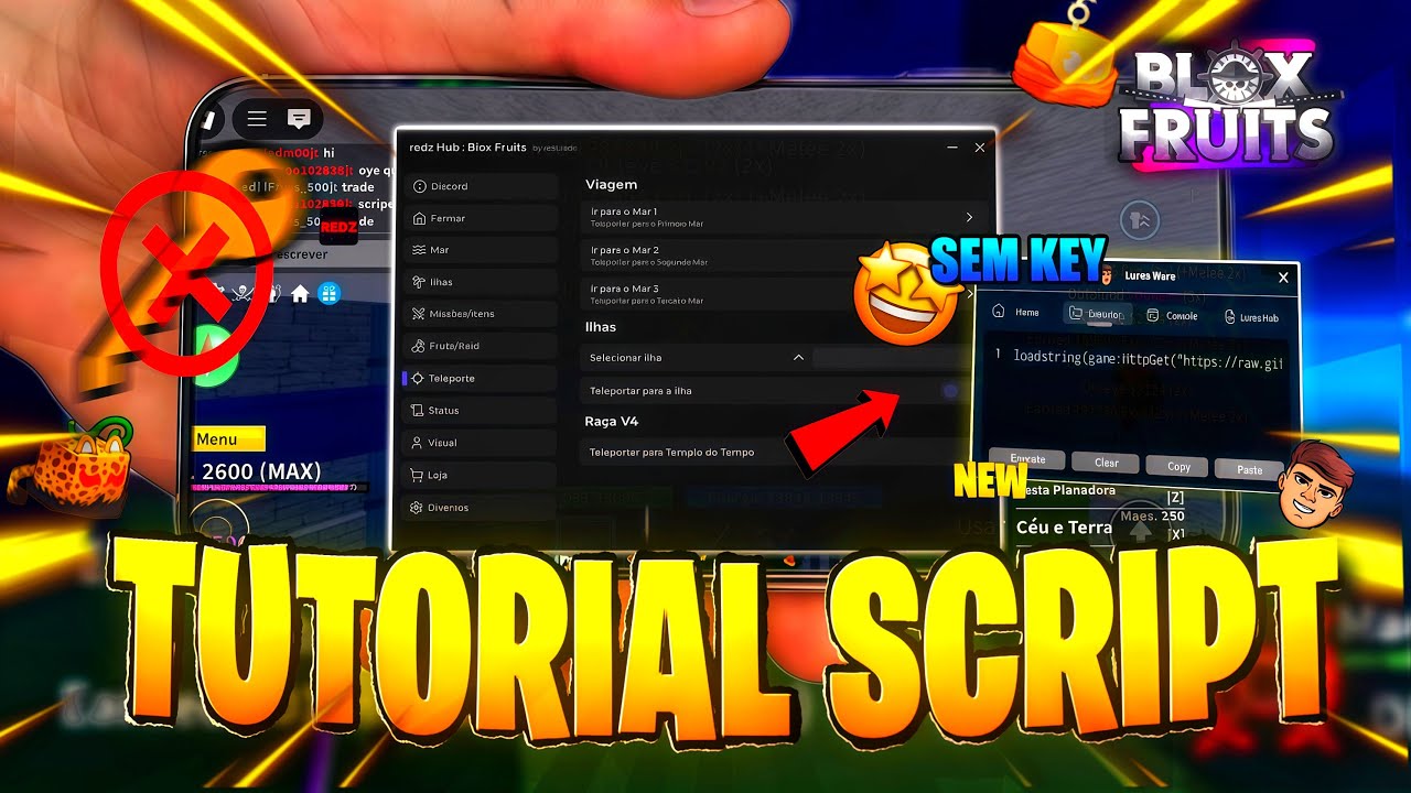 Como Baixar o NOVO Executor SEM KEY e Colocar SCRIPT Blox Fruits ...
