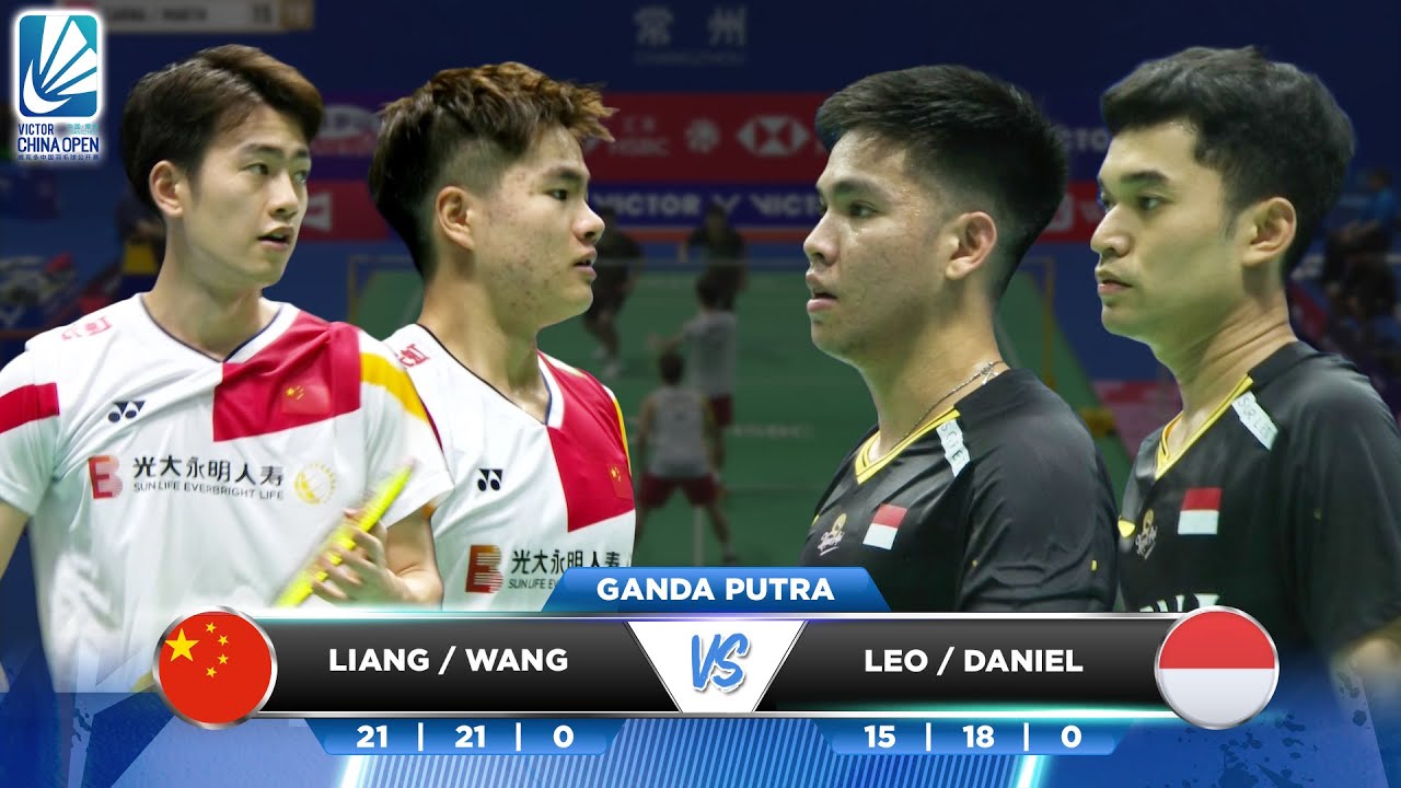 CHN Vs INA - Ganda Putra: LIANG/WANG (2) Vs (0) LEO/DANIEL | VICTOR ...