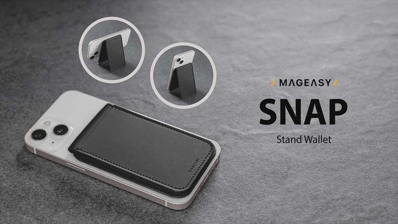 SNAP MagSafe Wallet Stand for iPhone 14 | MAGEASY | - YouTube