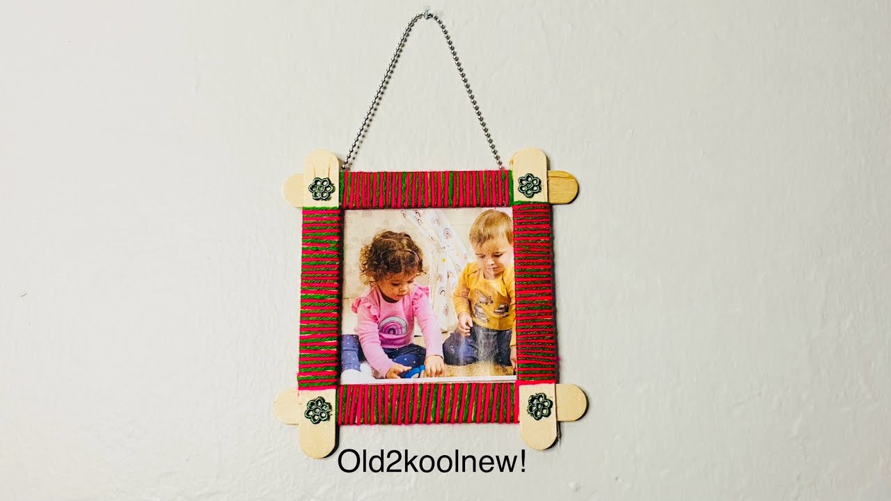 Achieve Picture-Perfect: DIY Popsicle Stick Photo Frame - YouTube