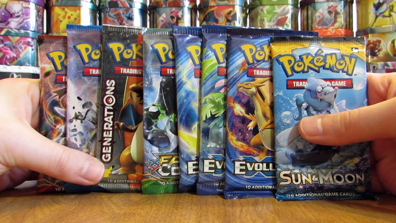 8 Pokemon Booster Pack Opening - YouTube