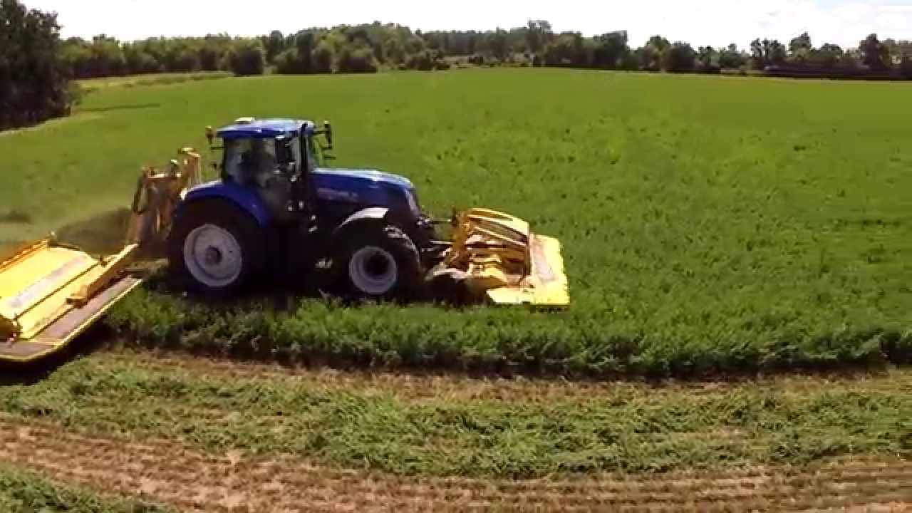 Never Rest Dairy - New Holland T7.270 Mega Mower - YouTube