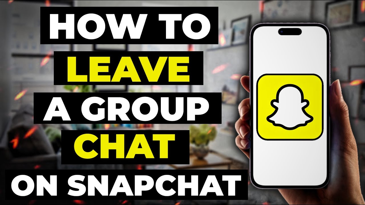 How To Leave A Group Chat On Snapchat - YouTube