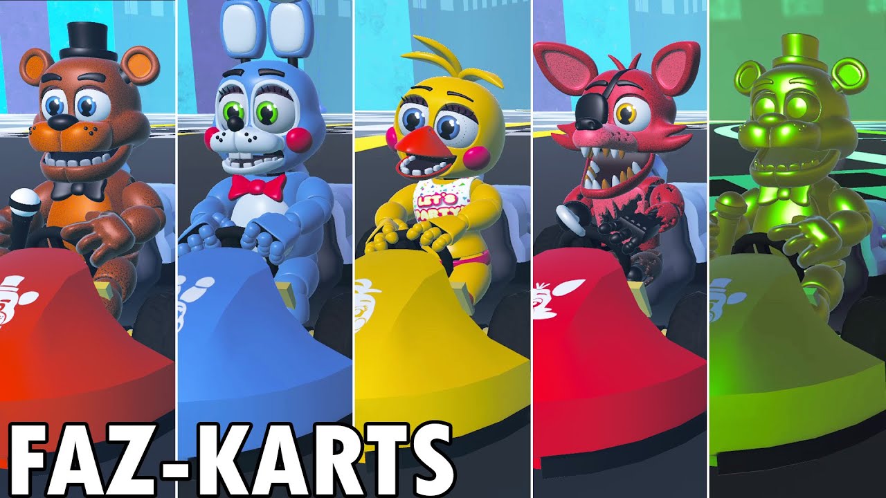 Faz-Karts - All Characters Showcase - YouTube