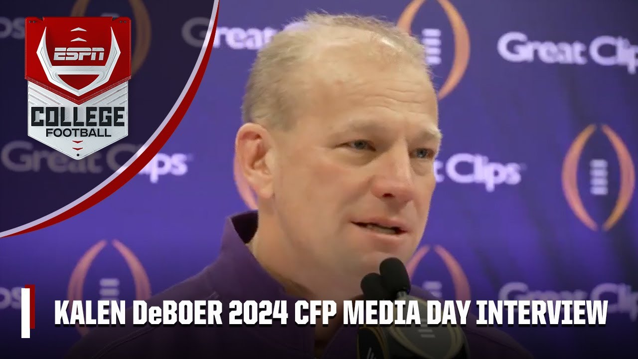 Kalen DeBoer on Penix Jr.'s LEADERSHIP: The reason we are in the ...