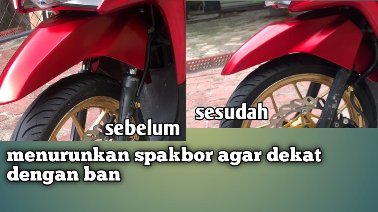 Tutorial nurunin spakbor depan vario agar dekat dengan ban|| YOYO ...