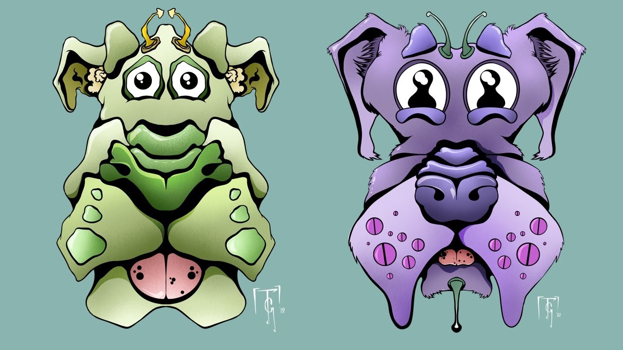 Alien puppies coloring book - YouTube