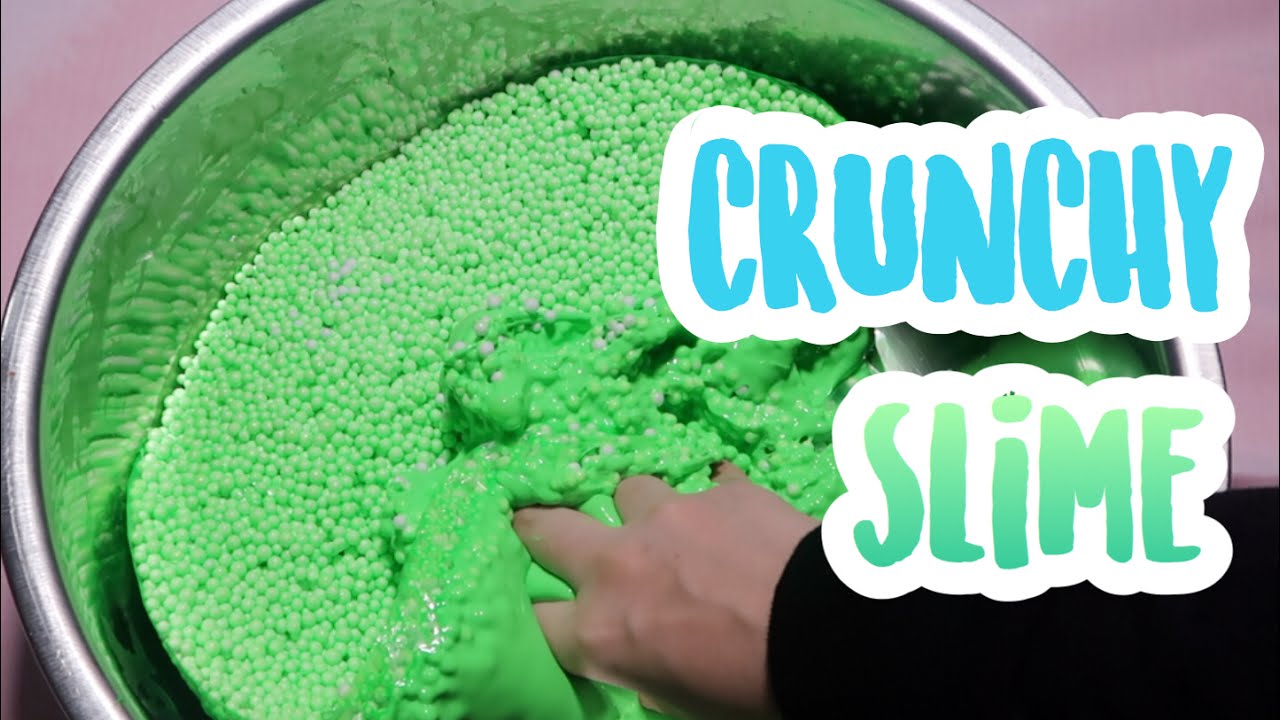 HOW TO MAKE SUPER CRUNCHY FLOAM SLIME! CRUSH !GOOD QUALITY | Satisfying ...