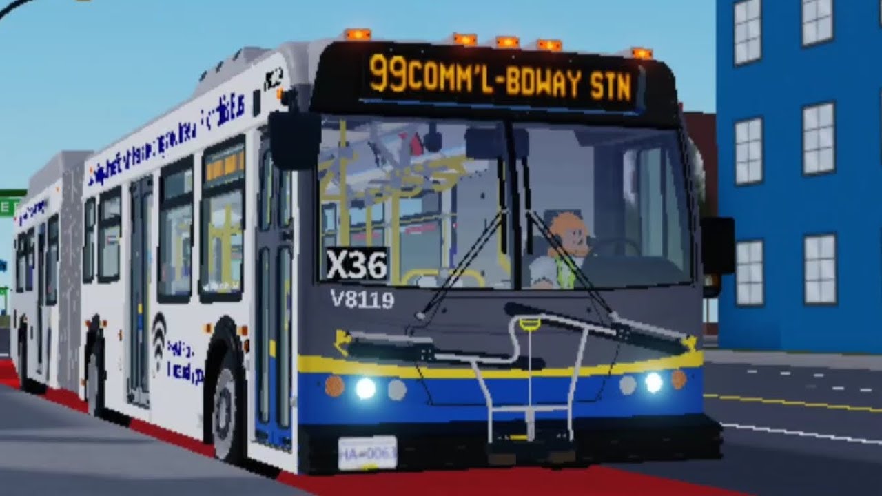 SCBCTA Translink ROBLOX 2009 New Flyer DE60LFR #V8119 w/ @er1ckrailfan ...