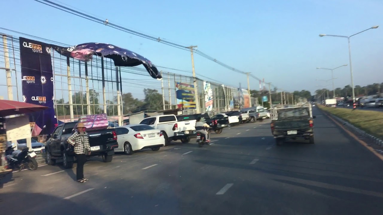 Khmer Sorin Road in Thailand to O-smach border in Cambodia - YouTube