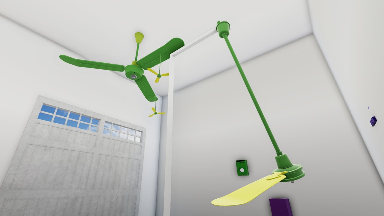 Epic Ceiling Fan Wobbly in Suburban House | Roblox - YouTube