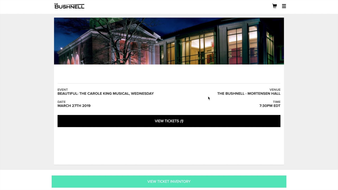 MyTickets Portal How To Video for The Bushnell - YouTube