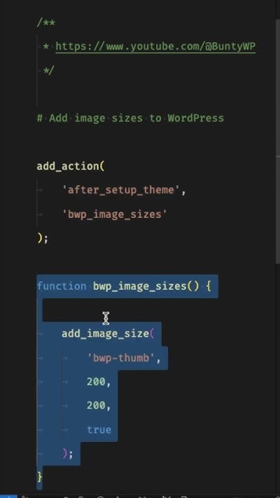 How To Create Additional Image Sizes In Wordpress Add Image Size Shorts Wordpress Buntywp